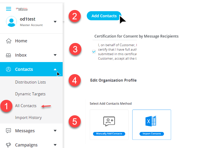 Alerts 3.0 Getting Started: Adding Contacts